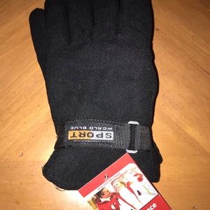 Sports World Blue | Accessories | World Blue Adult Fleece Gloves New ...